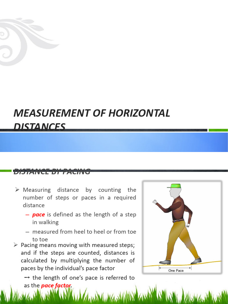 Lec 2 and 3 Measuring Hor Distance and TAPING 10072024 | PDF