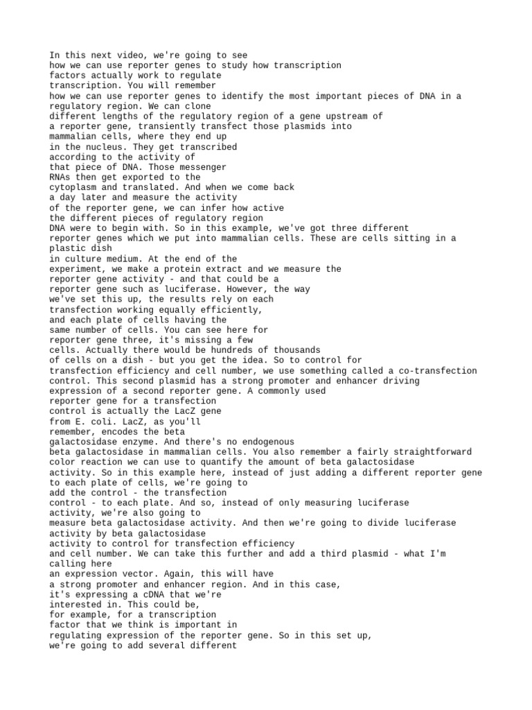 en-English-Reporter Gene 2 | PDF | Gene | Gene Expression