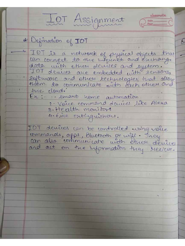 IOT Assignment 202303102 TarunShetty | PDF