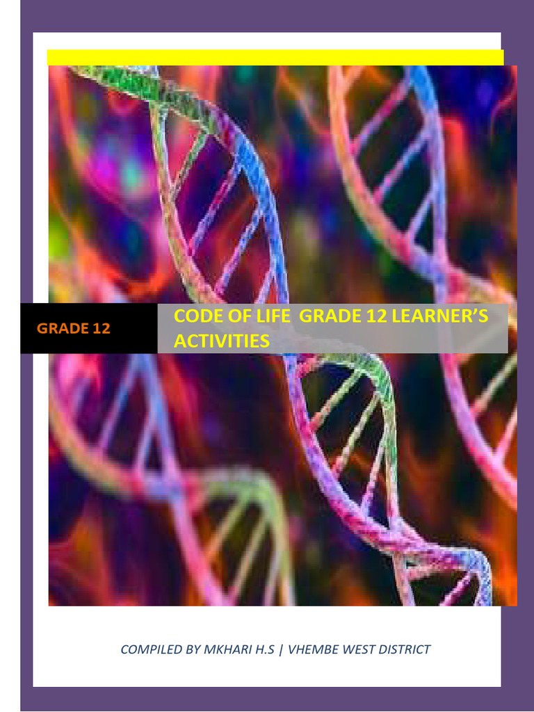 DNA Activity Worksheet for Grade 12 | PDF | Genetic Code | Translation ...