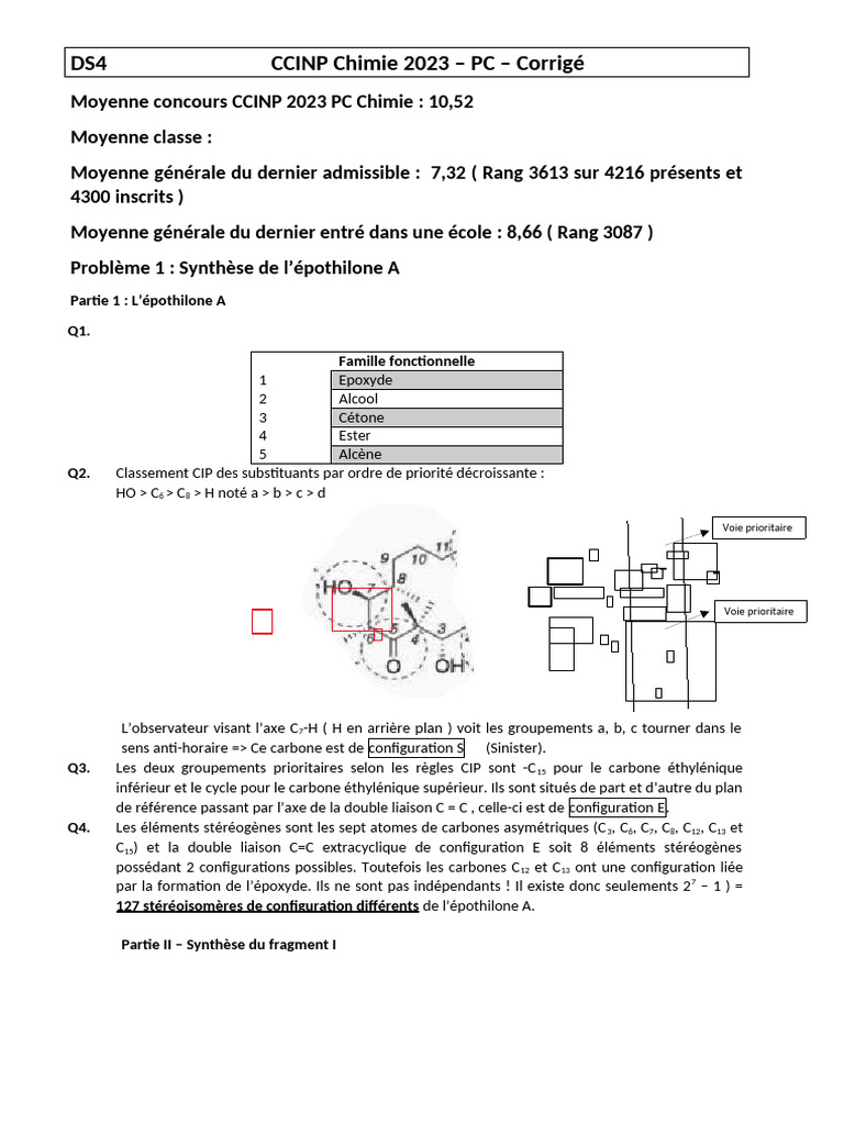 DS4-2024-CCINP2023-cinétique Orga-Corr | PDF | Cétone | Ph