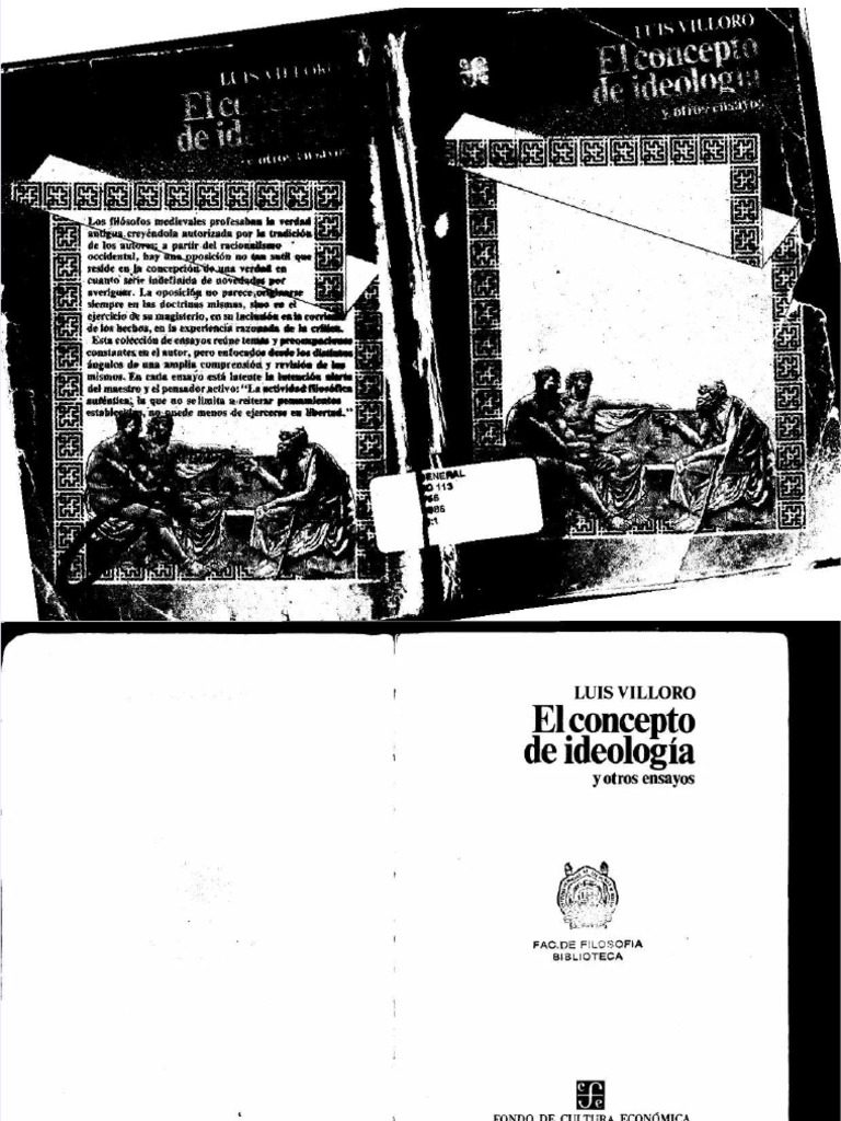 PDF Villoro L El Concepto de Ideologia y Otros Ensayos PDF - Compress | PDF