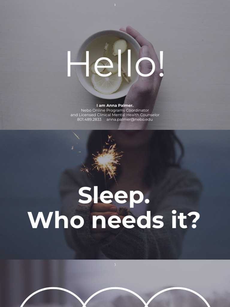 Sleep Hygiene Presentation | PDF | Sleep | Sleep Deprivation