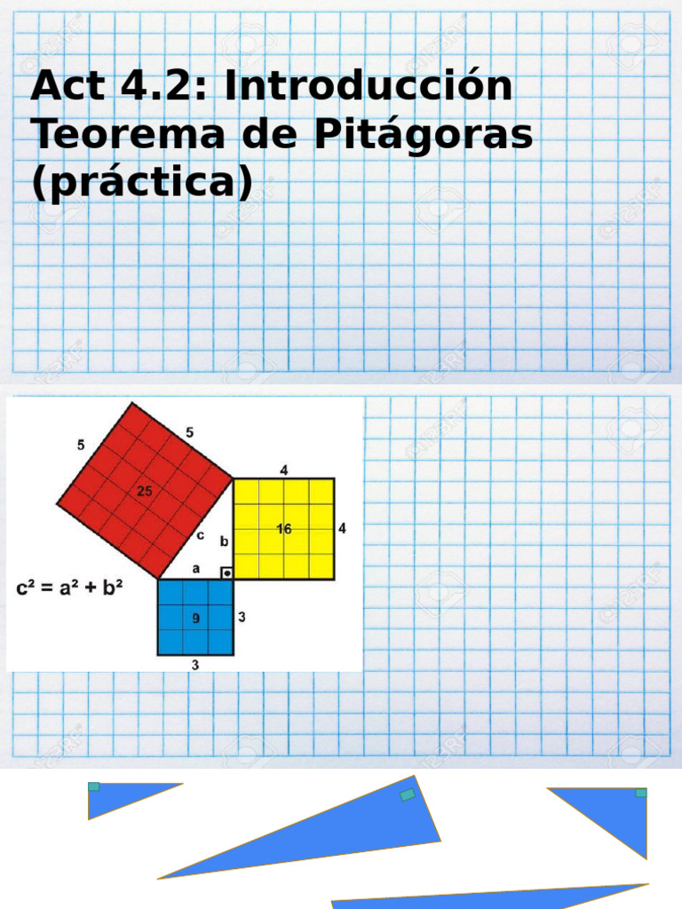 Práctica Teorema de Pitágoras | PDF