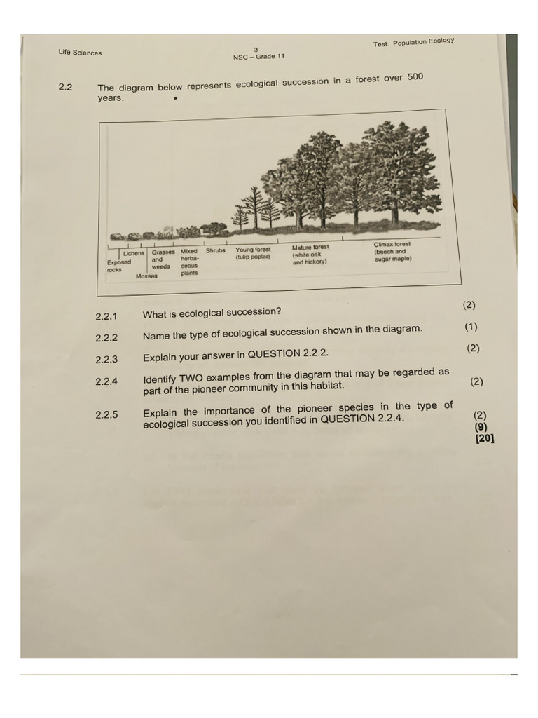 Topic Test-Population Ecology | PDF