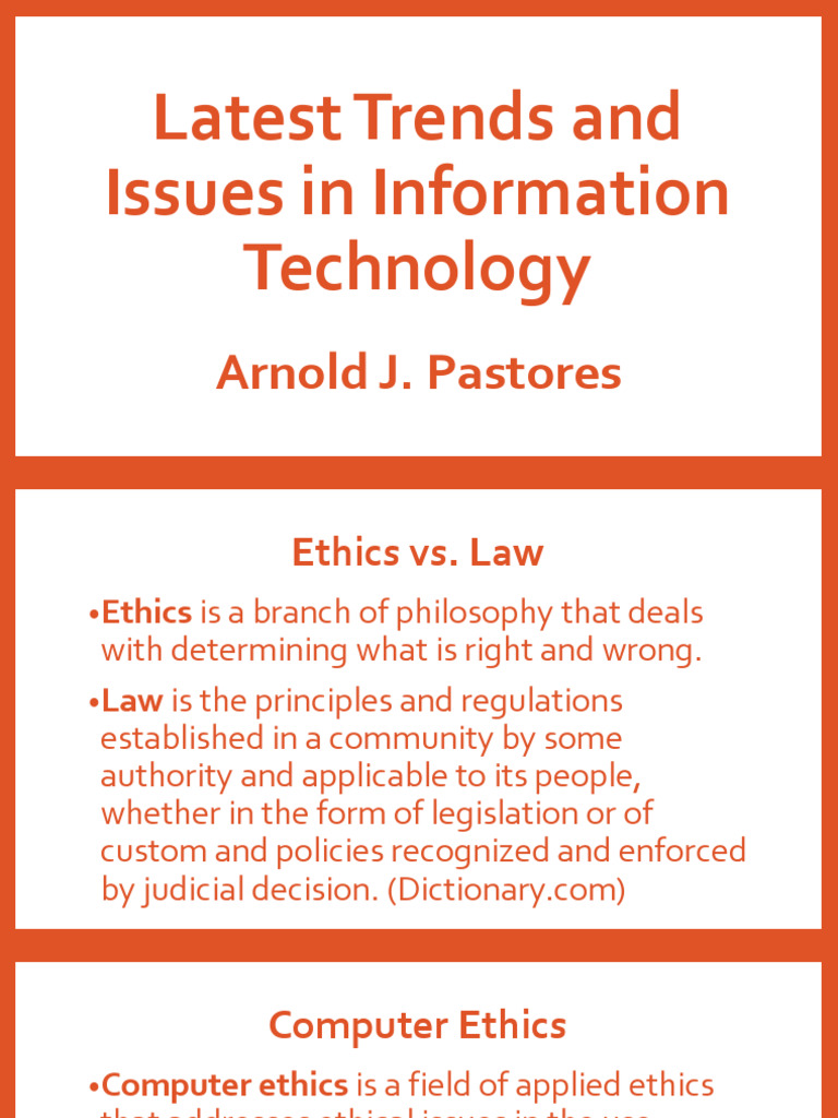 Latest Trends and Issues in Information TechnologyPDF | PDF | Augmented ...