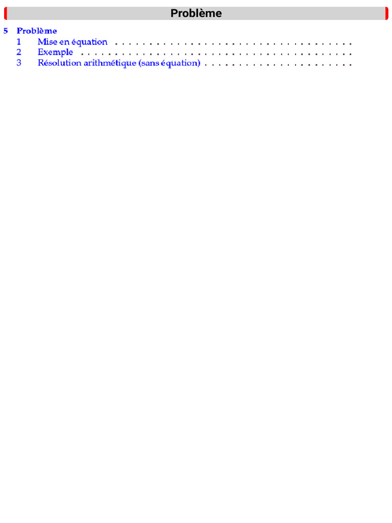 V. Problème | PDF