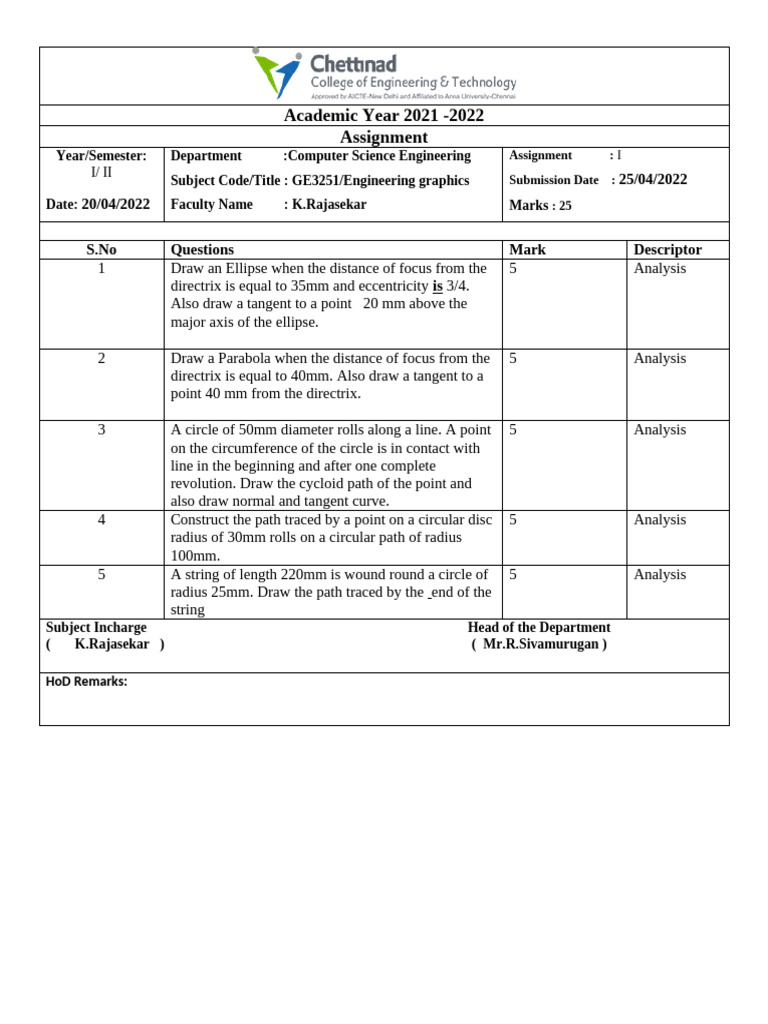 Assignment Question EG | PDF