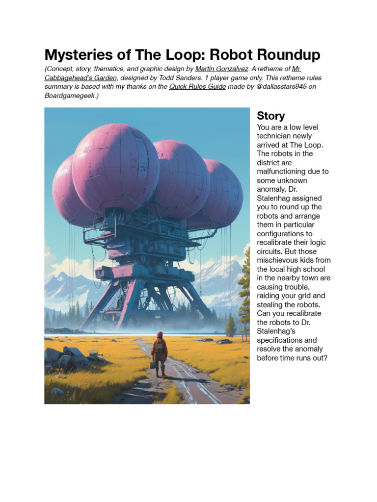 Robot Roundup Rules Quick Guide | PDF