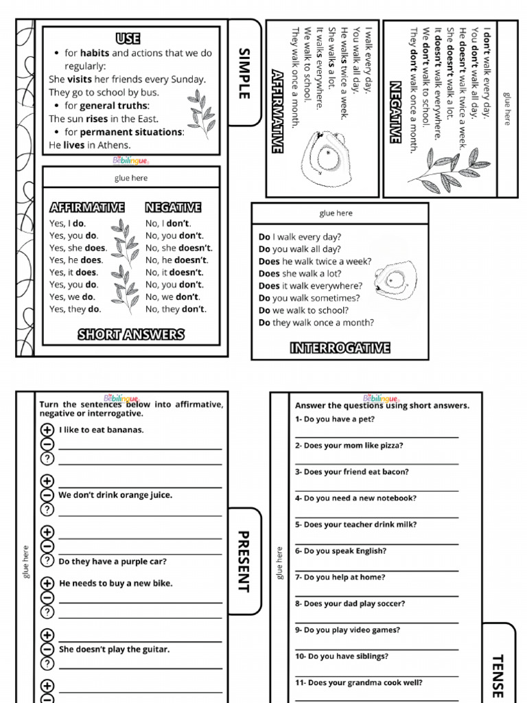 Simple Present Book PDF | PDF