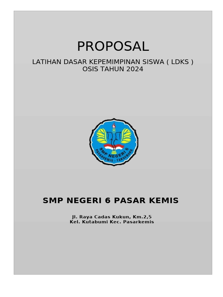 Proposal LDKS Tahun 2024 | PDF