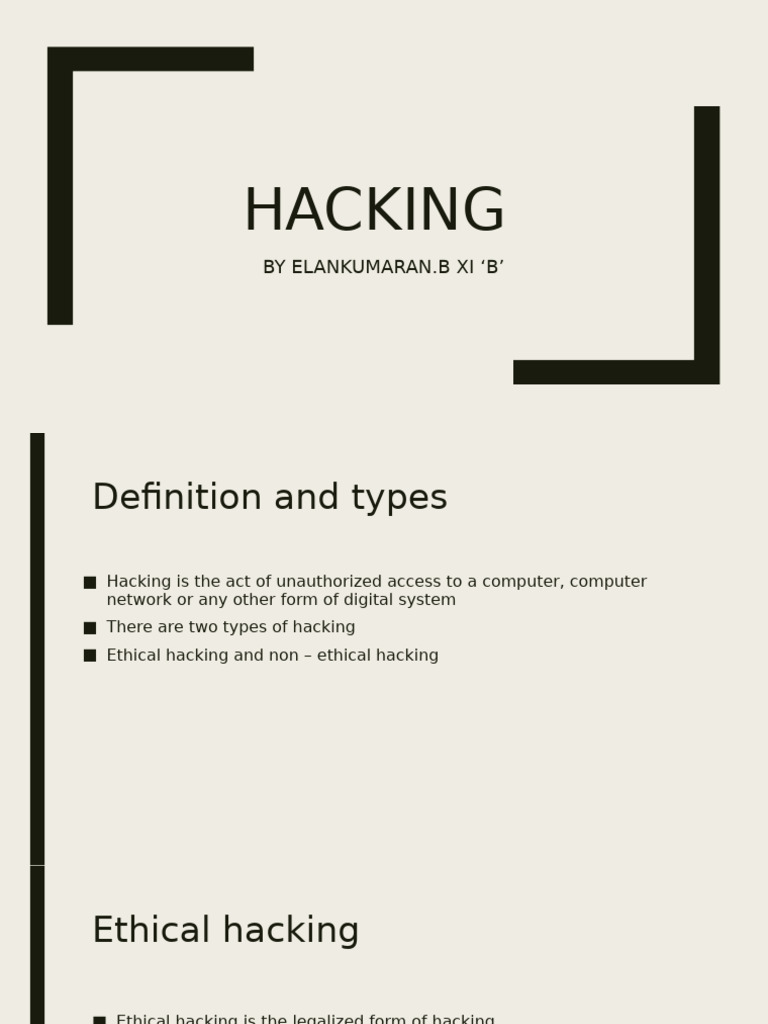 Elan Hacking Pdf