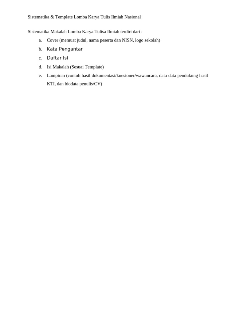 Template Lomba Milad | PDF