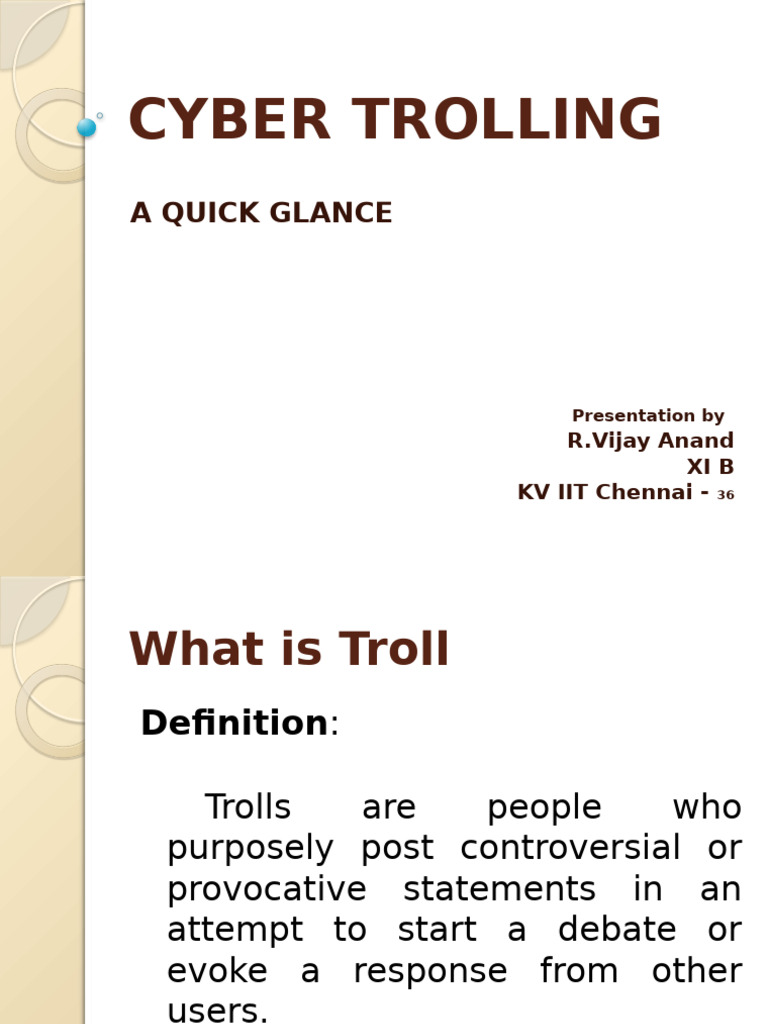 Understanding Cyber Trolling: Impact & Prevention | PDF
