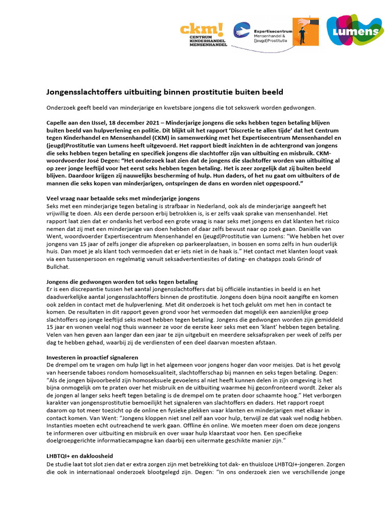 Persbericht-Baanbrekend-onderzoek-naar-uitbuiting-jongens-in ...