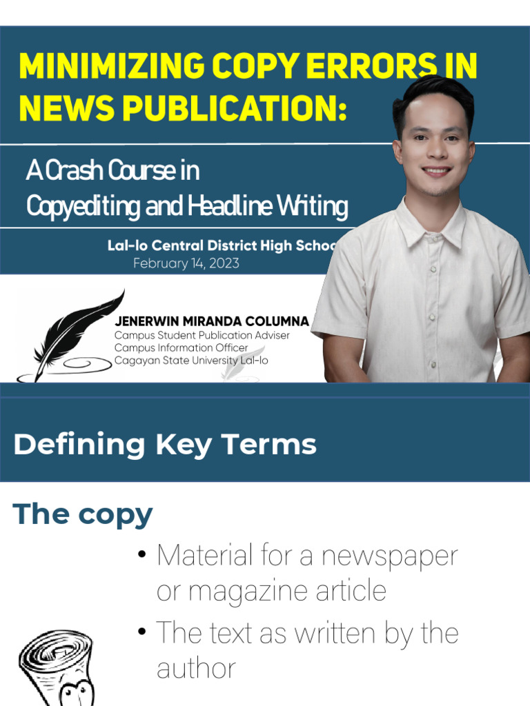 Copyediting and Headline Writing Guide | PDF | Copy Editing | Foot (Unit)