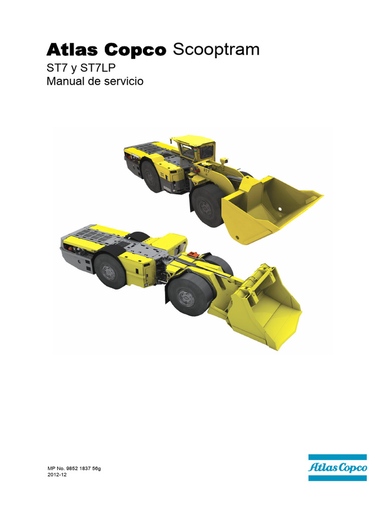 9852 1837 56g Service Manual ST7 and ST7LP | PDF | Eje | Filtración