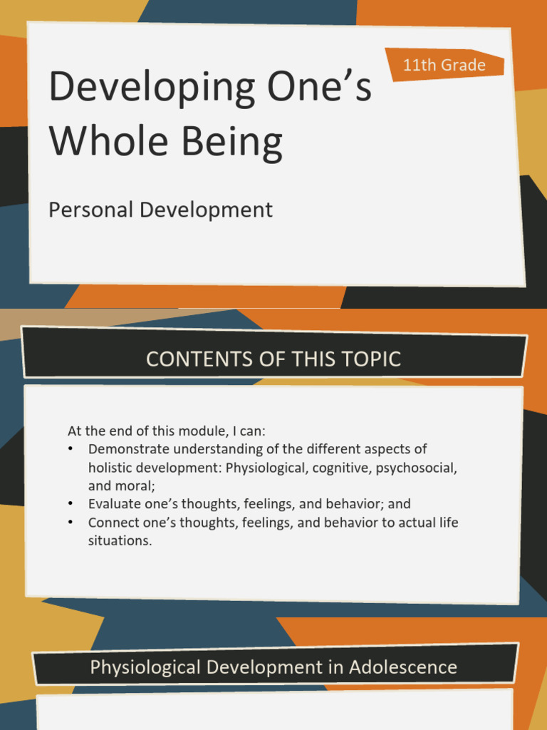 Personal Development Theories of Development | PDF | Behavioural ...