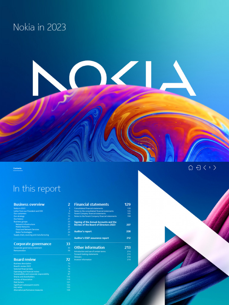 Nokia Annual Report 2023 | PDF | Nokia | Computer Network