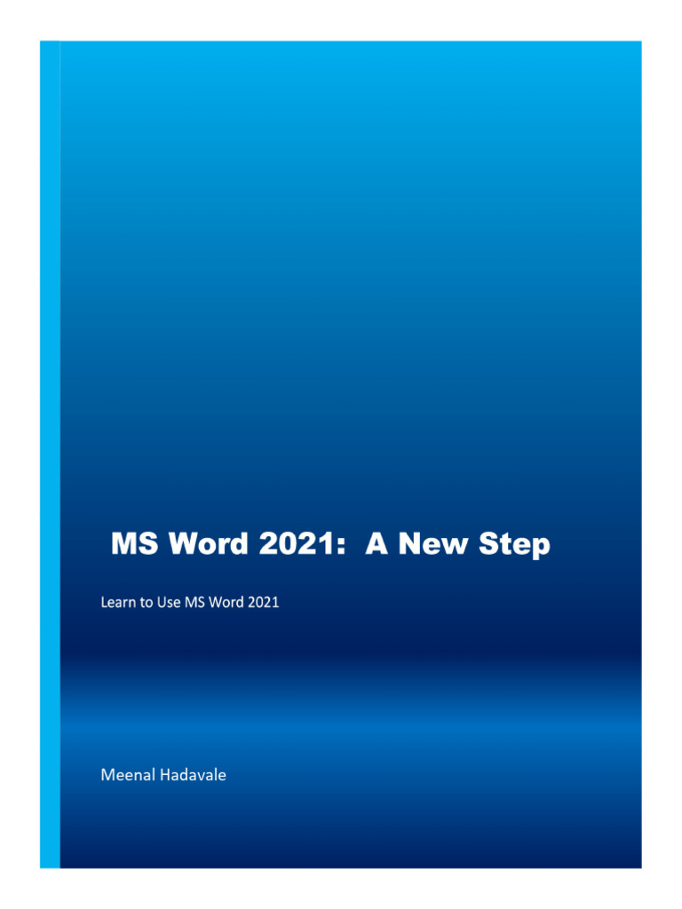 1.1 1. Introduction To MS Word 2021 | PDF | Microsoft Word | Operating System Families