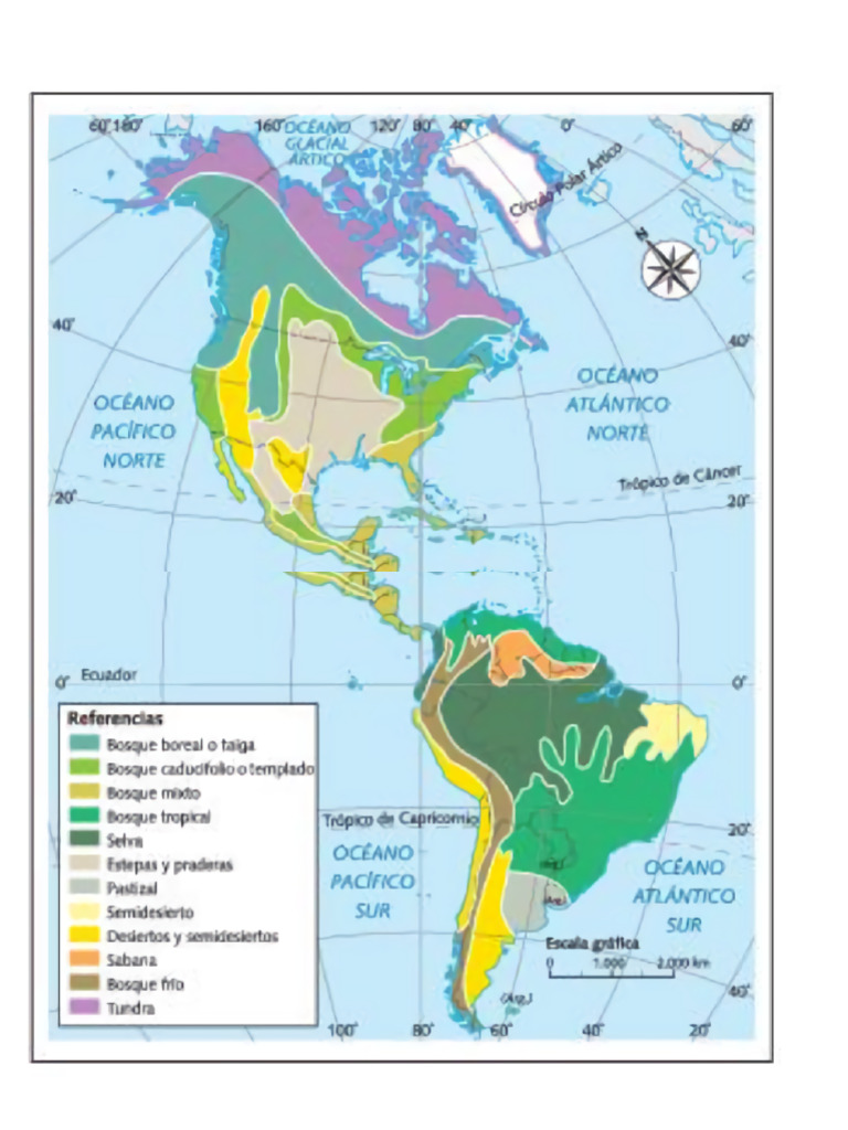 MAPA 2 Biomas de América | PDF