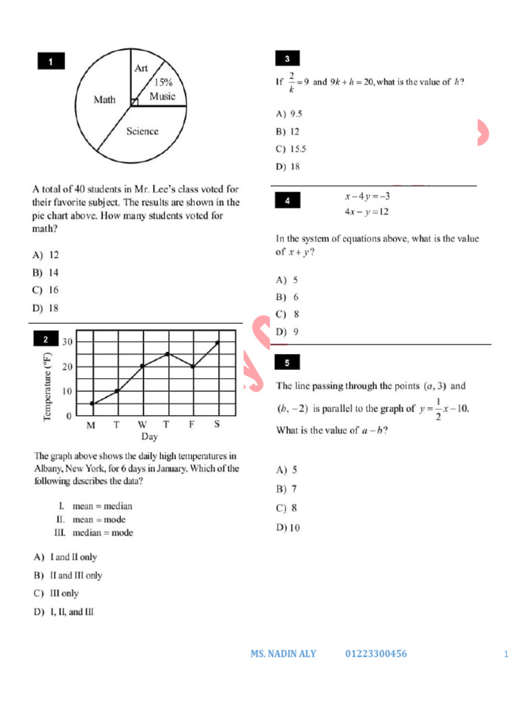 Quiz 1 Model A | PDF