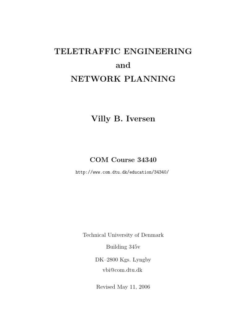 Teletraffic Engineering | PDF | Network Packet | Telephone Exchange