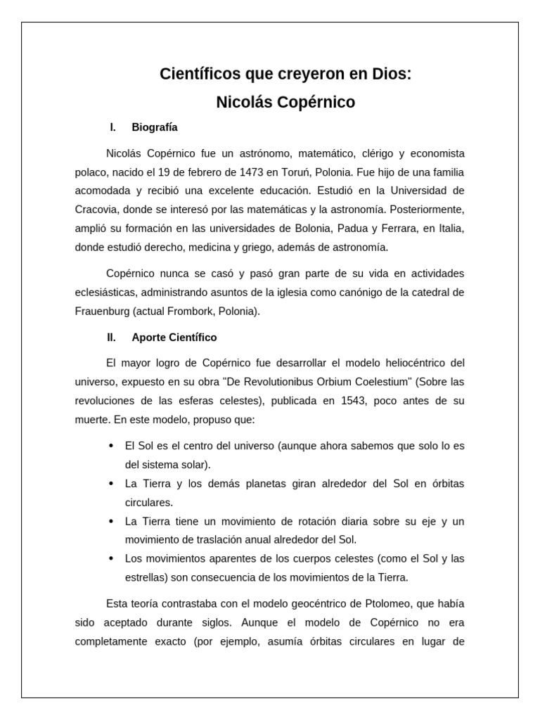 Nicolas Copernico | PDF | Nicolás Copérnico | Astronomía