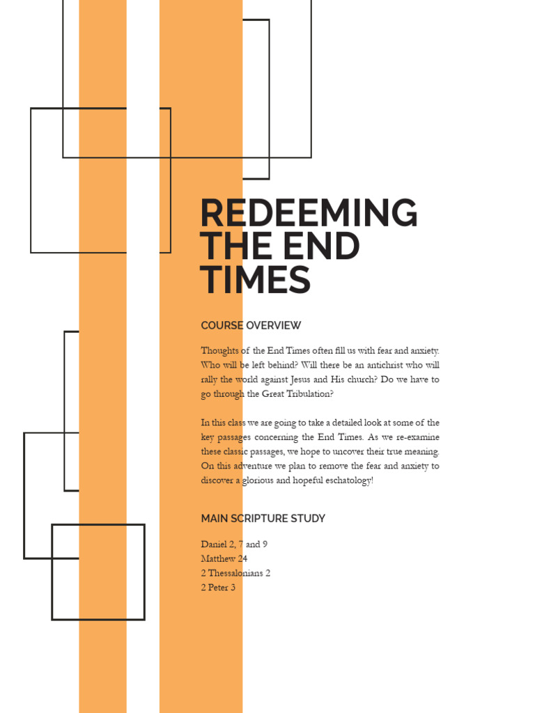 Understanding End Times Eschatology | PDF | Christian Eschatology | Jesus