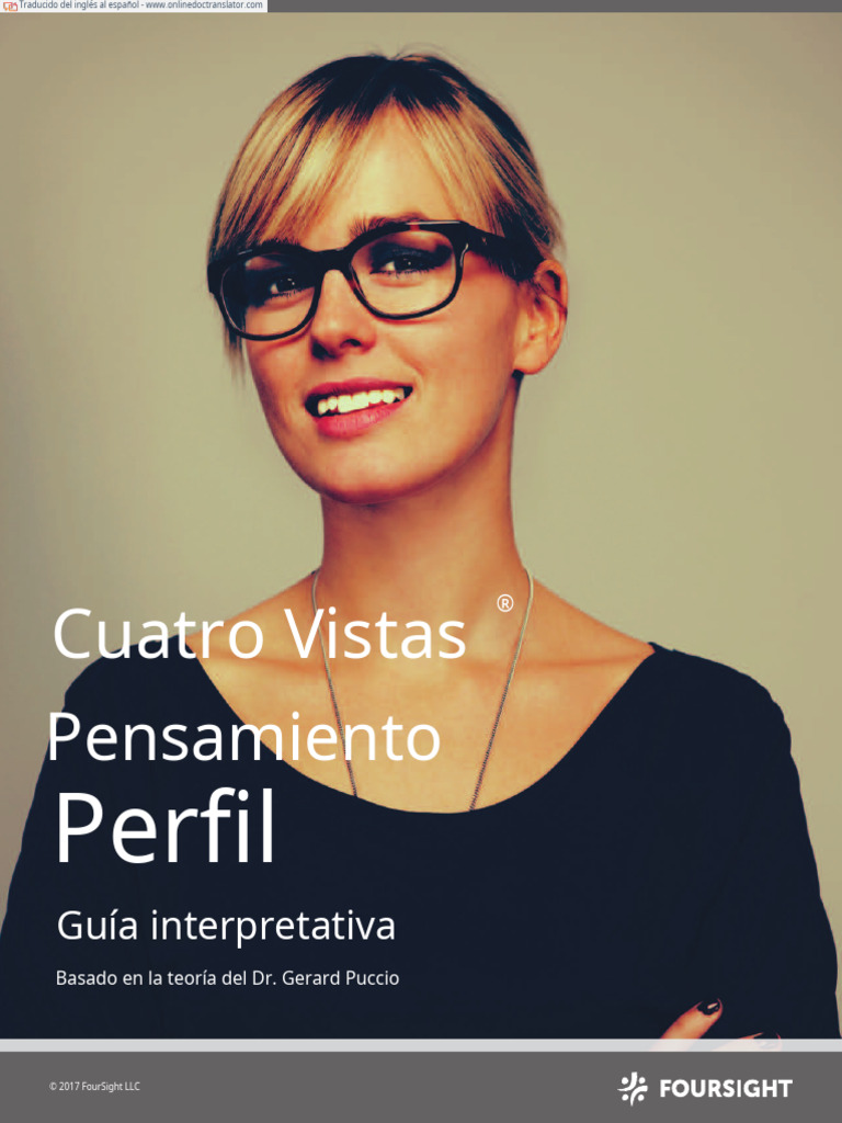 Foursight Profile Interpretive Guide - En.es | PDF | Pensamiento | Creatividad