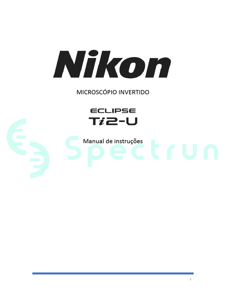 Micromanipulador ECLIPSE TI | PDF | Ultravioleta | Solvente