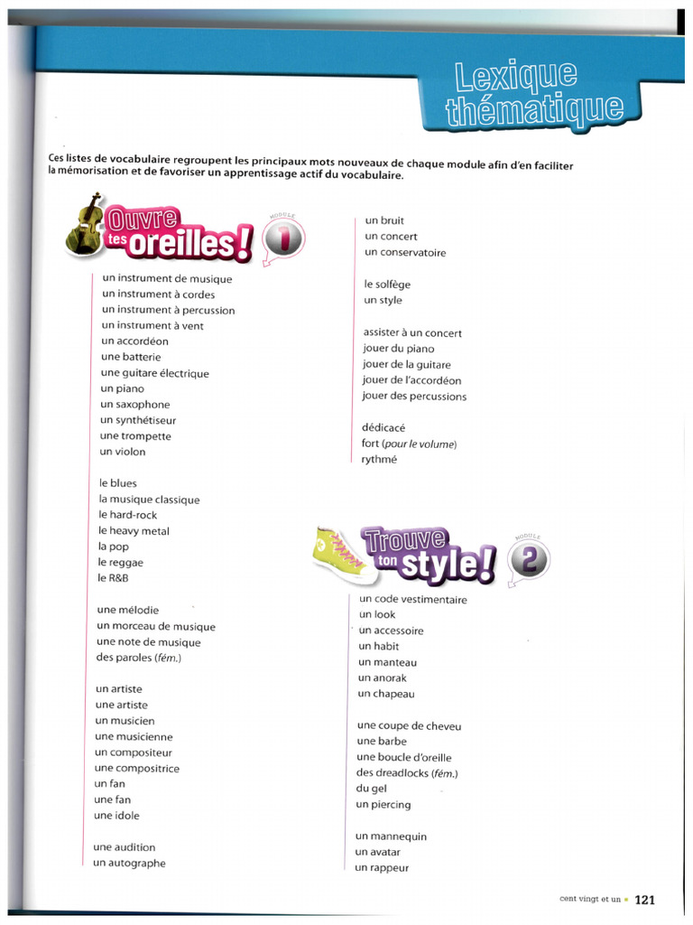 Lexique Thématique - Adosphère 3 - Méthode | PDF