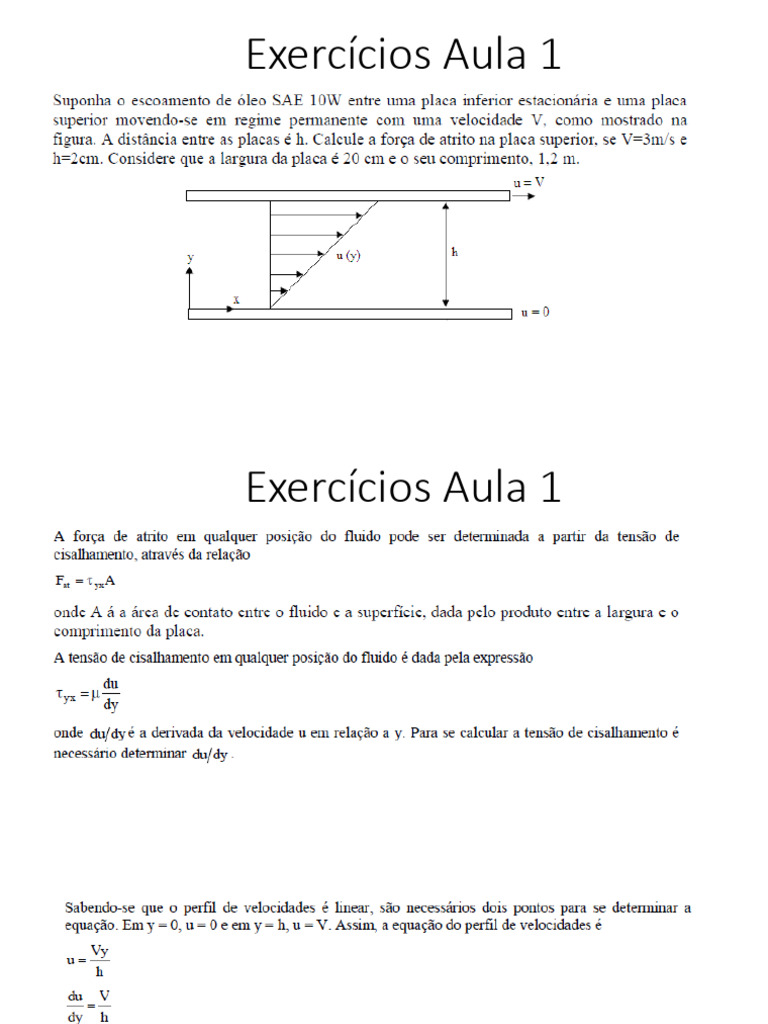 Exercícios Aula 1 MEC FLu | PDF
