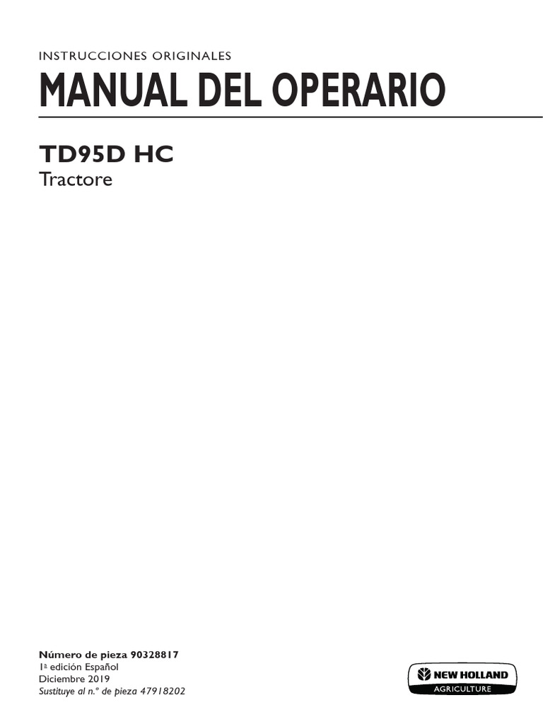 Manual TD95D | PDF | Pascal (Unidad) | Tracción en las cuatro ruedas