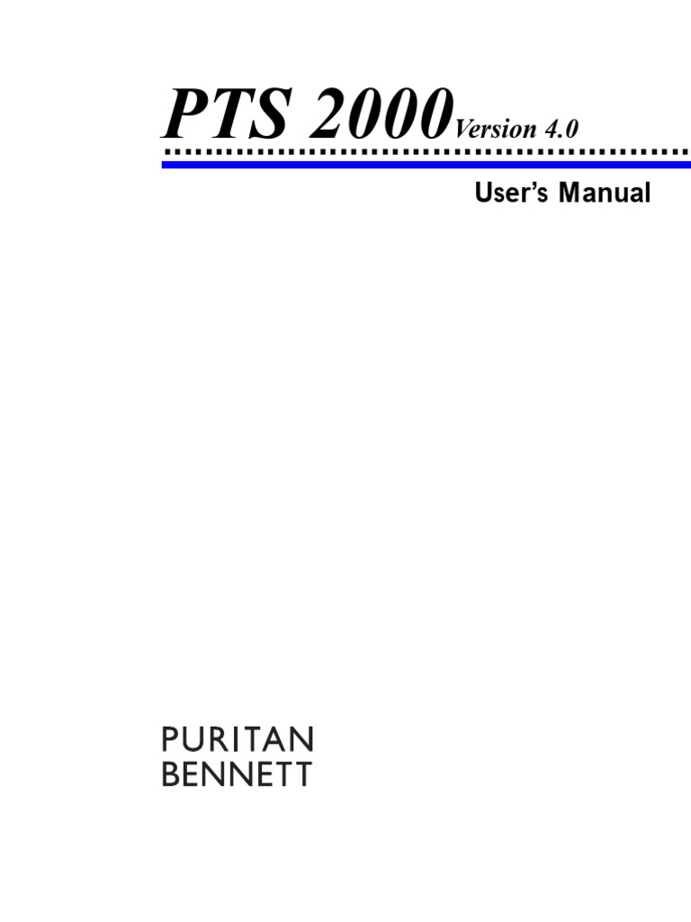 PTS 2000 | PDF | Calibration