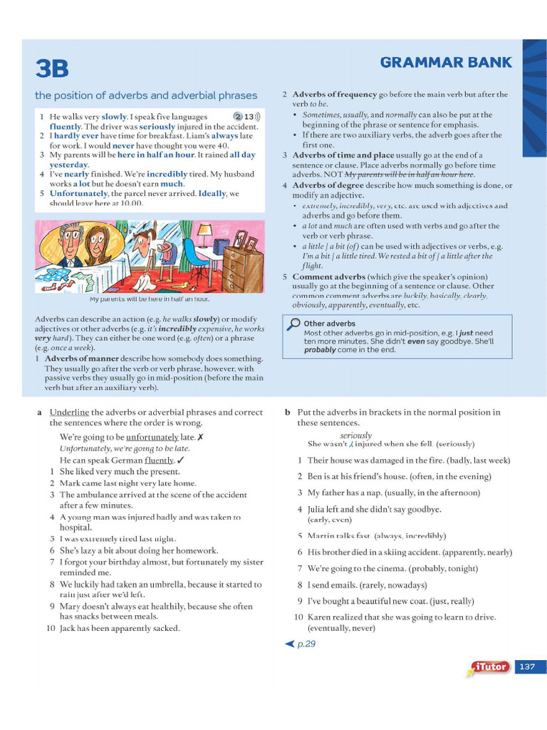 Position Of Adverbs Practice Pdf