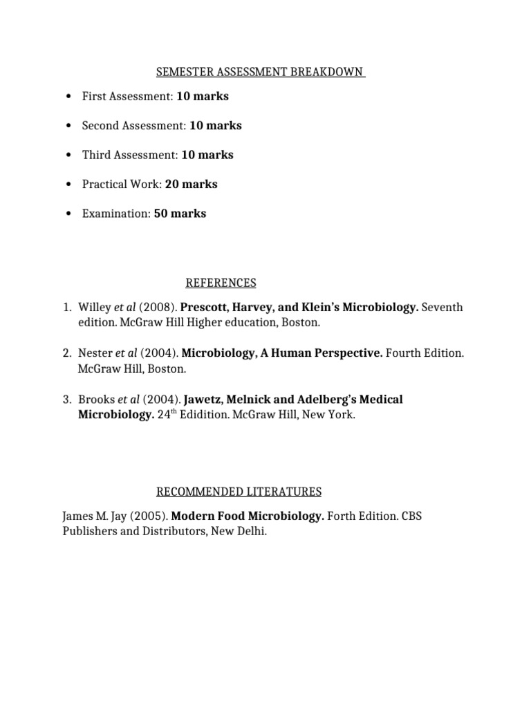 Assessment and References | PDF