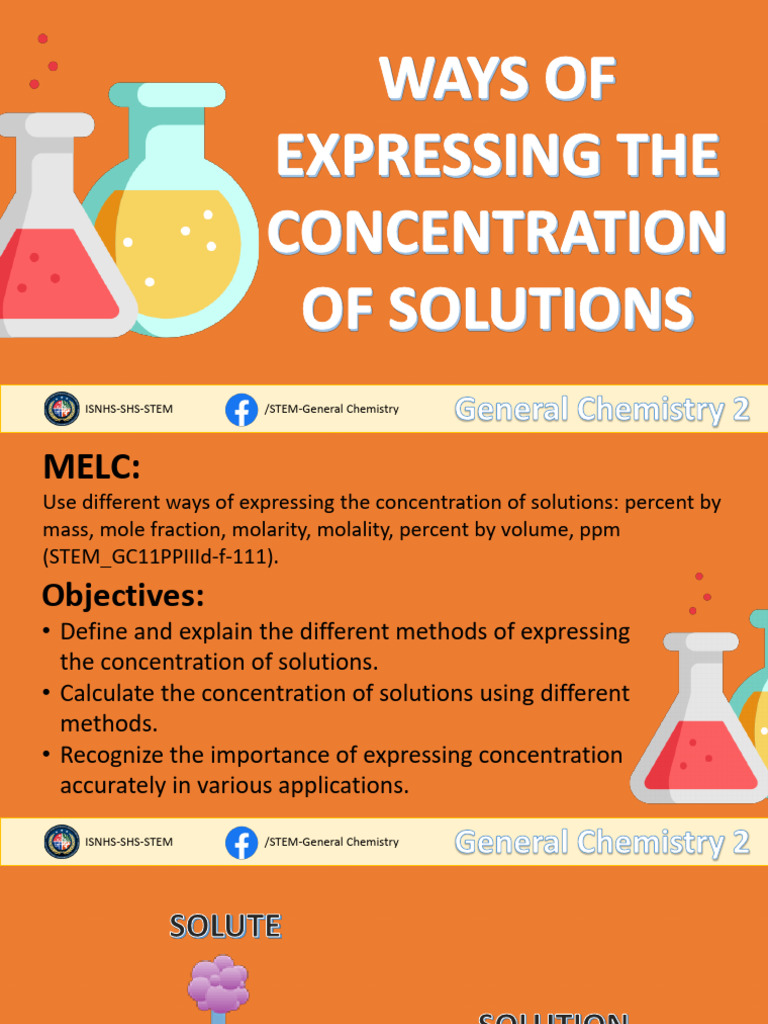 Concentration Methods in Chemistry | PDF | Concentration | Chemistry