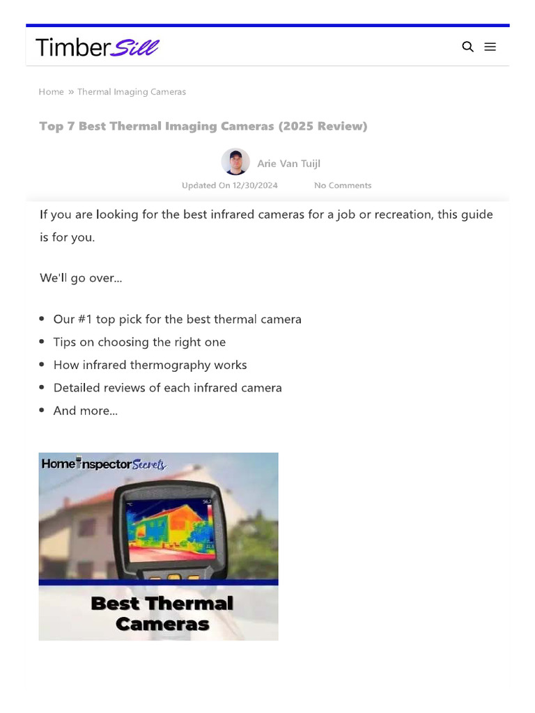 Top 7 Best Thermal Imaging Cameras (2022 Review, Comparison Chart) | PDF