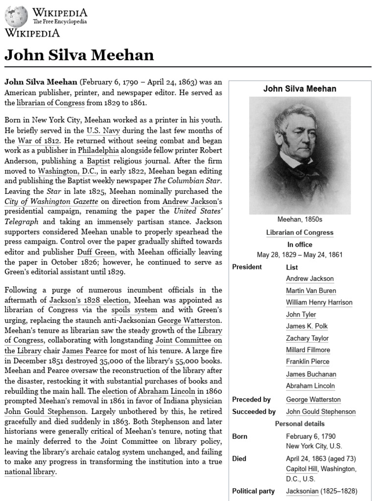 John Silva Meehan - Wikipedia | PDF
