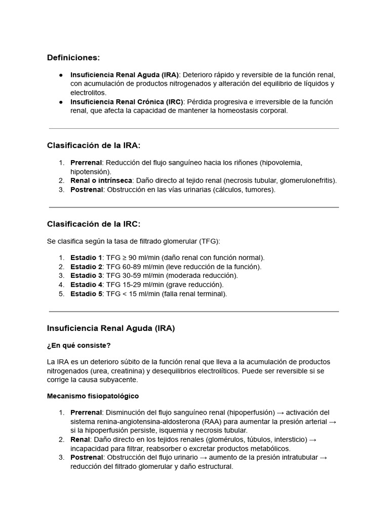 Ira e Irc | PDF | Riñón | Urología