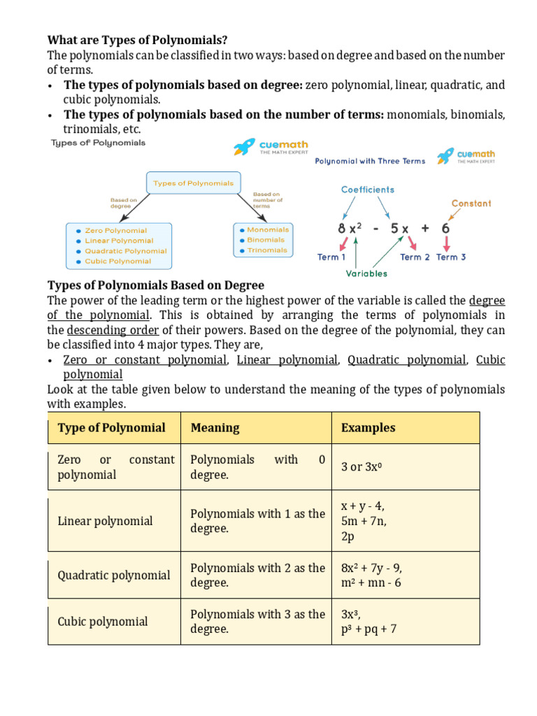 Polynomials | PDF
