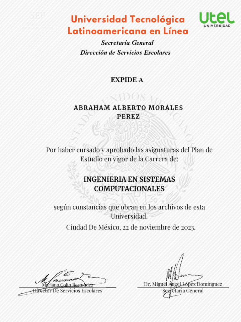 Utel Carta Pasante | PDF