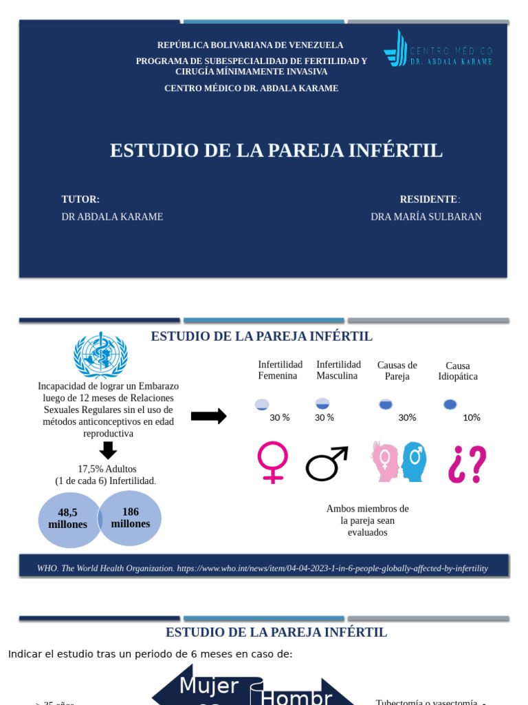 Estudio de la Pareja Infértil en Venezuela | PDF | Esterilidad | Fertilidad