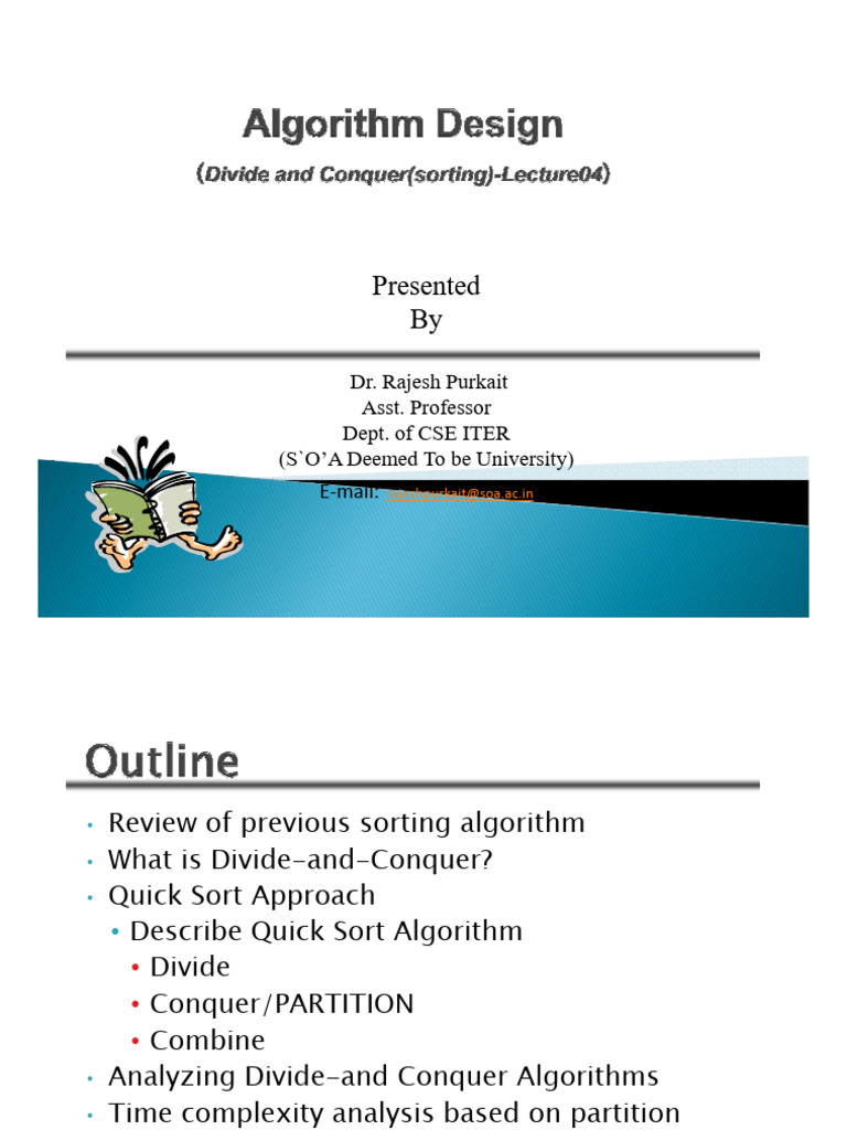 Divide And Conquerquicksortalgorithms Pdf Algorithms And Data