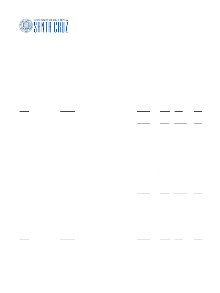 UC Santa Cruz Student Academic Record | PDF | Educational Stages ...