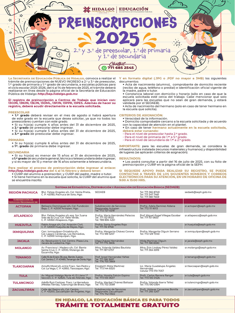 Convocatoria Preinscripciones 2025 | PDF | Educación de la primera ...