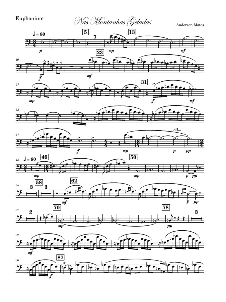 Euphonium Sheet Music | PDF