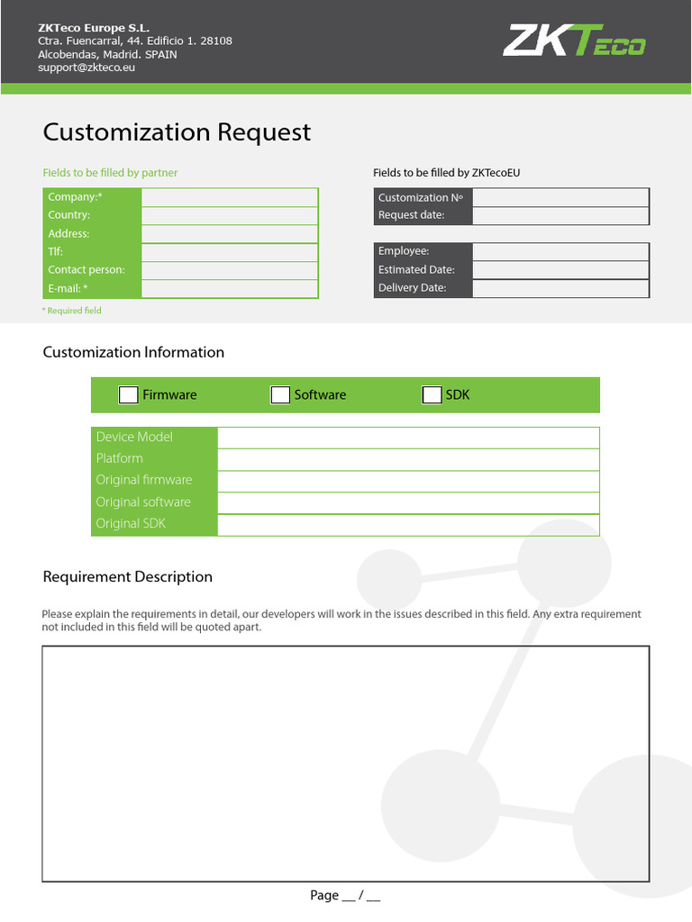 zkteco-europe_customization-request-form | PDF