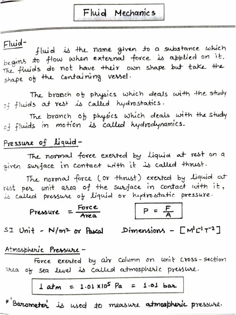 Fulid Mechanics | PDF